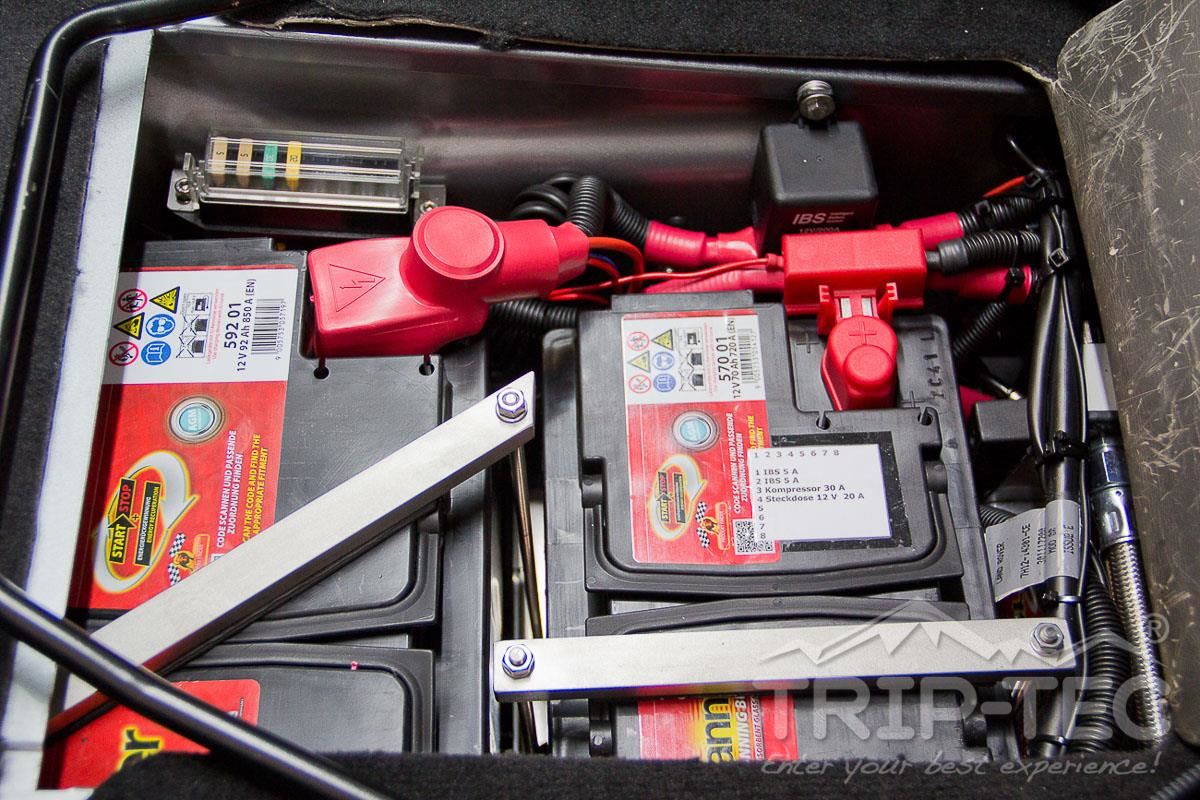 Doppelbatteriesystem 162 Ah für alle Land Rover Defender Td4 - 90 /110 ...