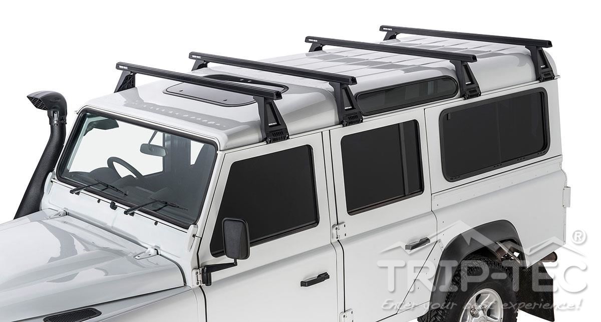Dach-Querträger Set HEAVY DUTY RHINO-RACK für LAND ROVER DEFENDER 110 4 ...